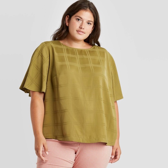 a new day | Tops | Nwt A New Day Silky Olive Green Top | Poshmark
